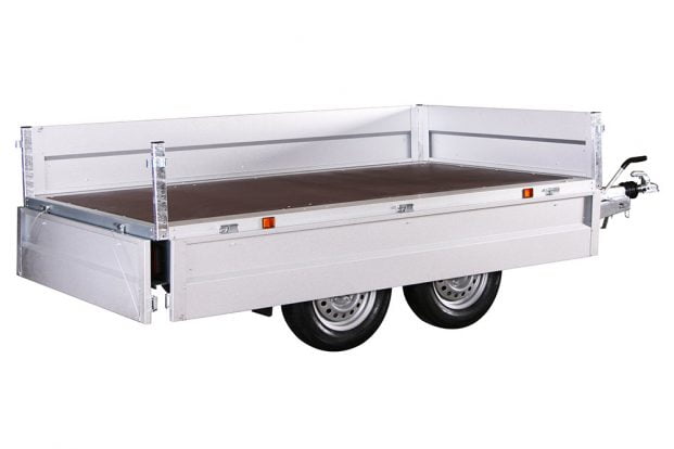 2.5m Tabletop Trailer sale 1.5m W 2.0t, 350kg tare, sides to box